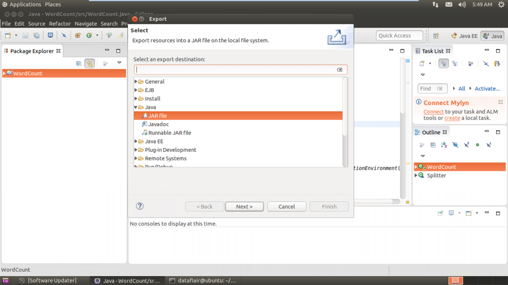 Apache Flink Application In Java Eclipse Dataflair