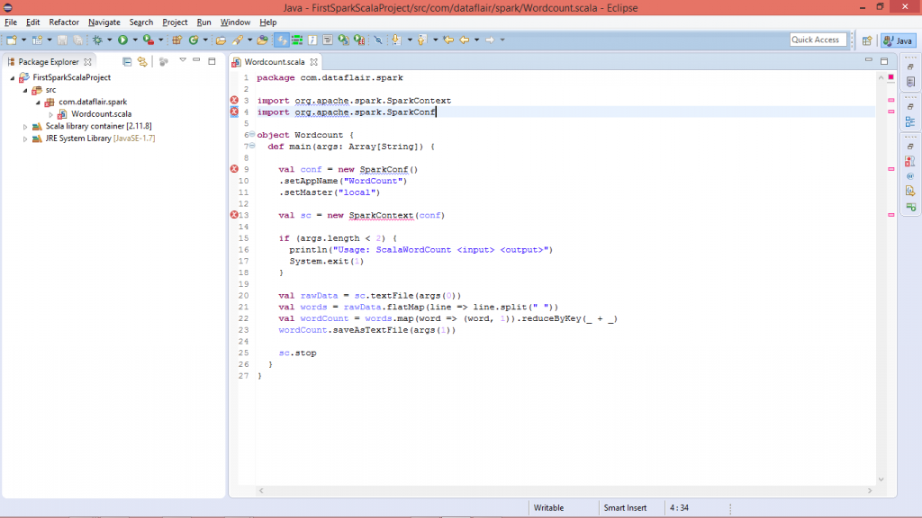 Create Spark Project In Scala With Eclipse Without Maven Dataflair