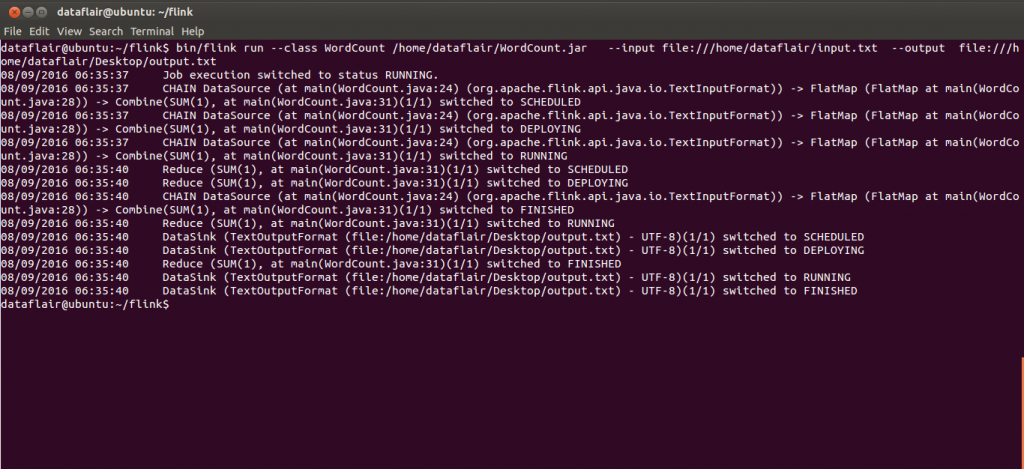 Apache Flink Application In Java Eclipse Dataflair