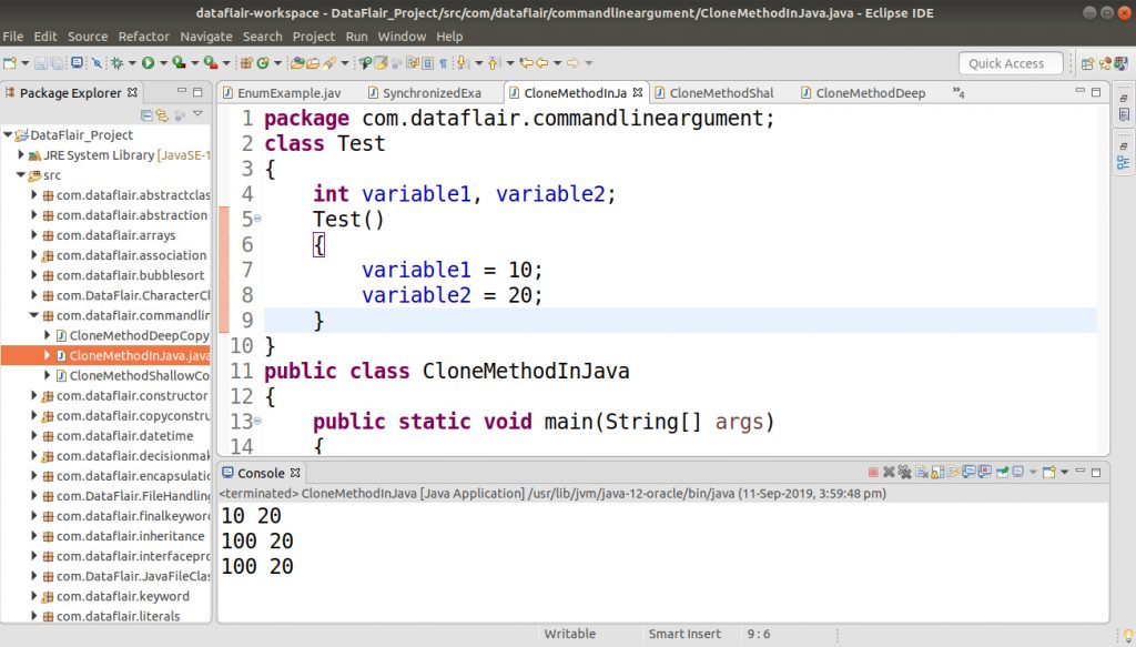 Command Line Arguments In Java Clone Method In Java Dataflair