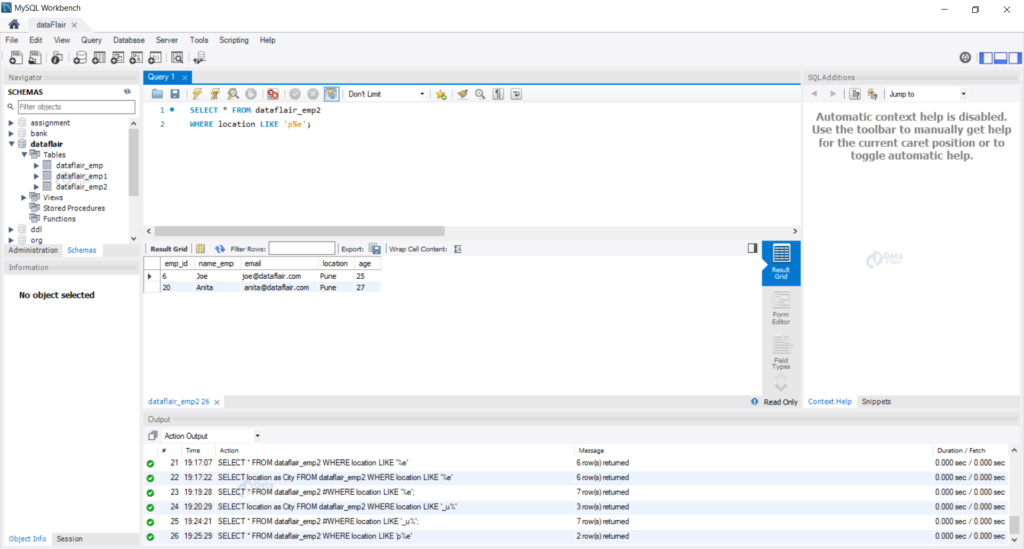 Sql Wildcard Characters With Example Dataflair