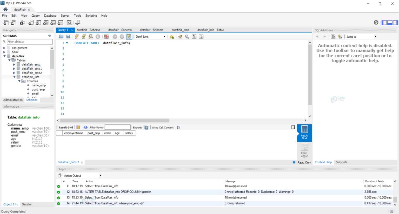 Alter Command In Sql Truncate Table In Sql Dataflair