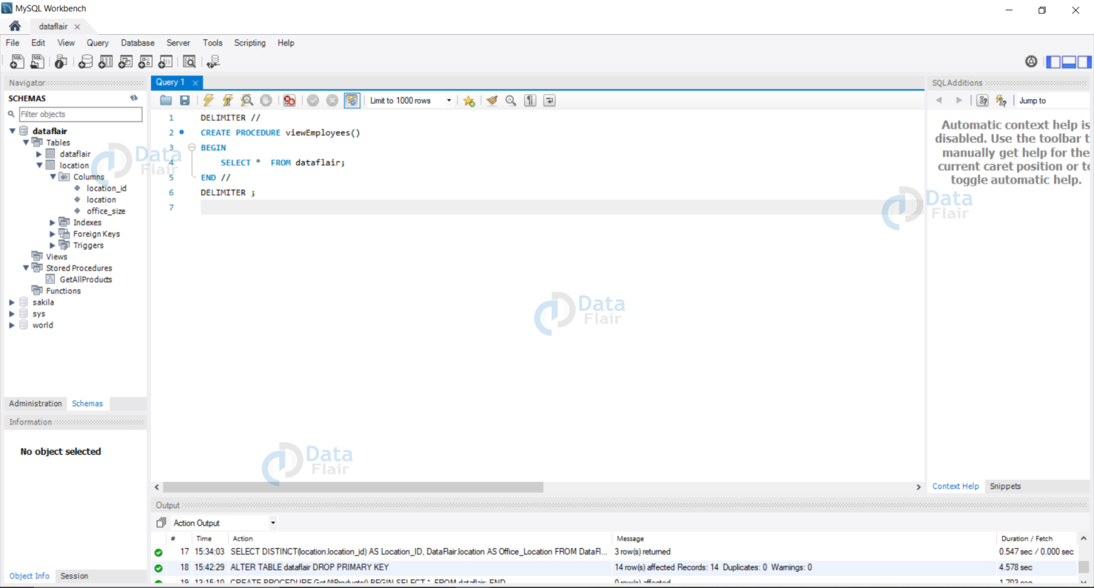 Comments And Stored Procedure In Sql Syntax And Example Dataflair