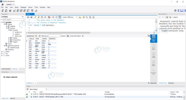 Comments and Stored Procedure in SQL - Syntax and Example - DataFlair
