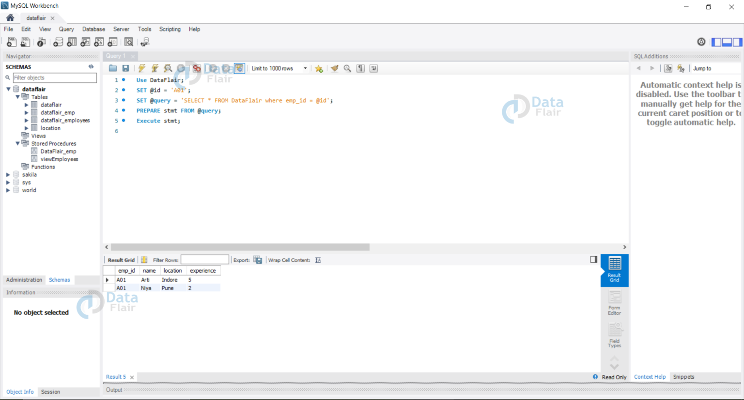 Dynamic Sql Tutorial Introduction Examples And Query Dataflair