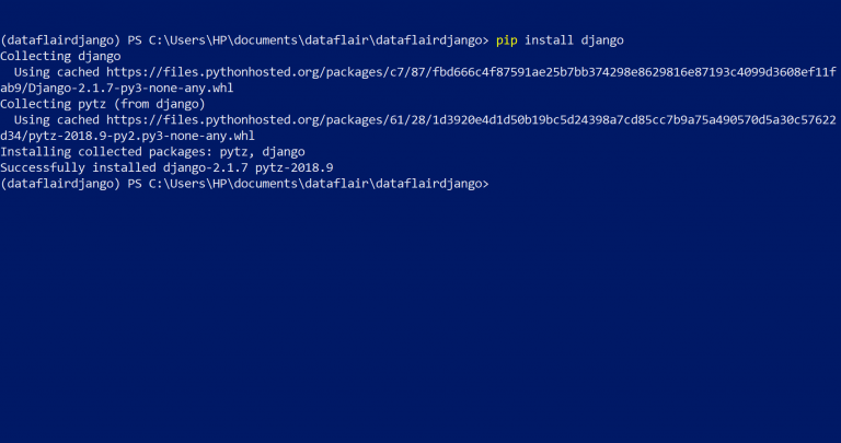 How To Create And Run Your First Django Project In Easy Steps Dataflair