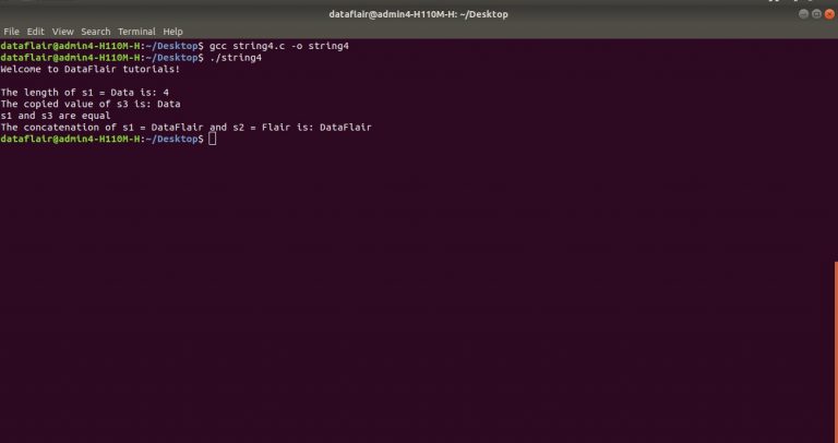 Strings In C C With Examples And Quizzes Dataflair