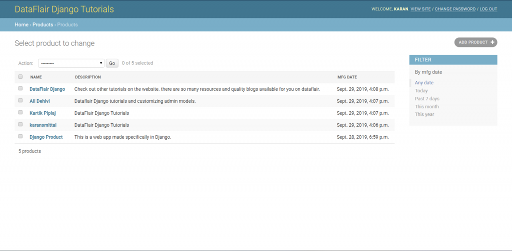 Django Admin Customization Step By Step Tutorial For Novice Learners Dataflair