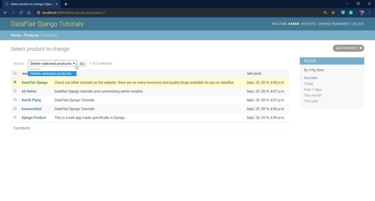 Django Admin Customization Step By Step Tutorial For Novice Learners Dataflair