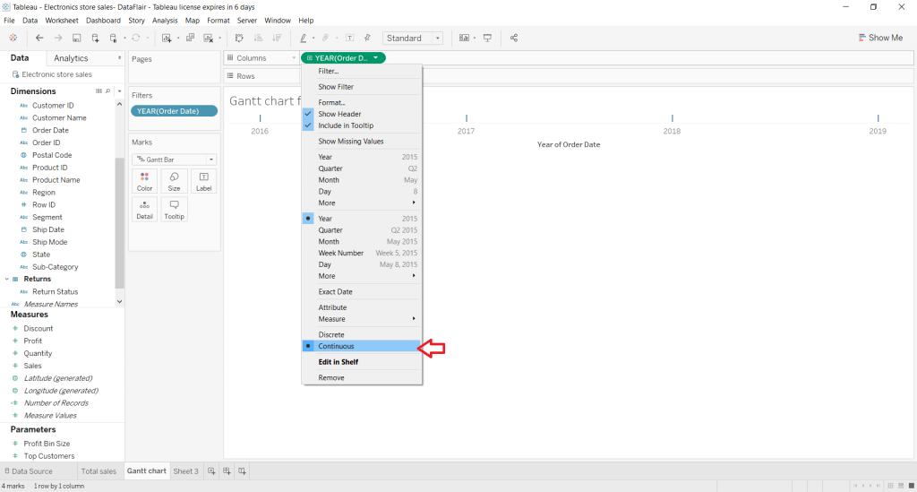 Tableau Gantt Chart An Easy Way To Track Your Data Trend Dataflair