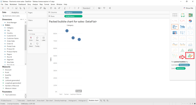 Tableau Bubble Chart Dont Trouble Just Use Tableau Bubble Dataflair