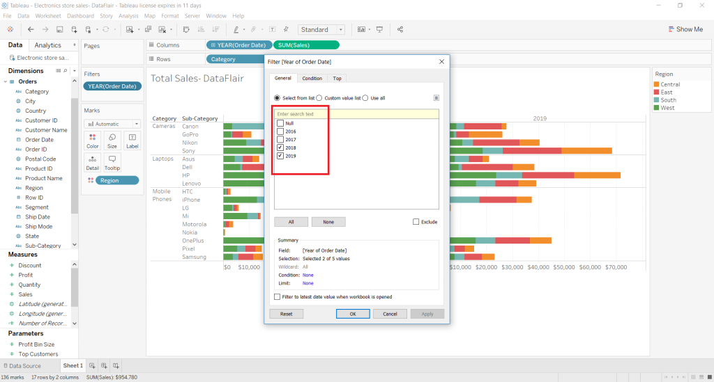 Tableau Filters - Get the best out of your data - DataFlair