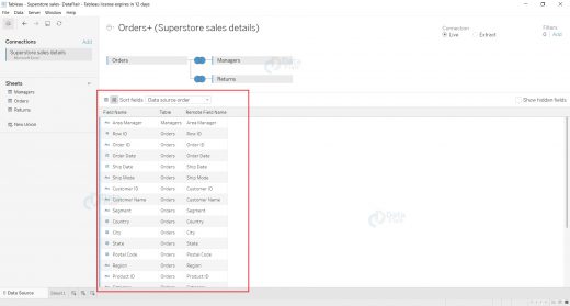 Joins in Tableau - Learn the rules to join tables in Tableau - DataFlair