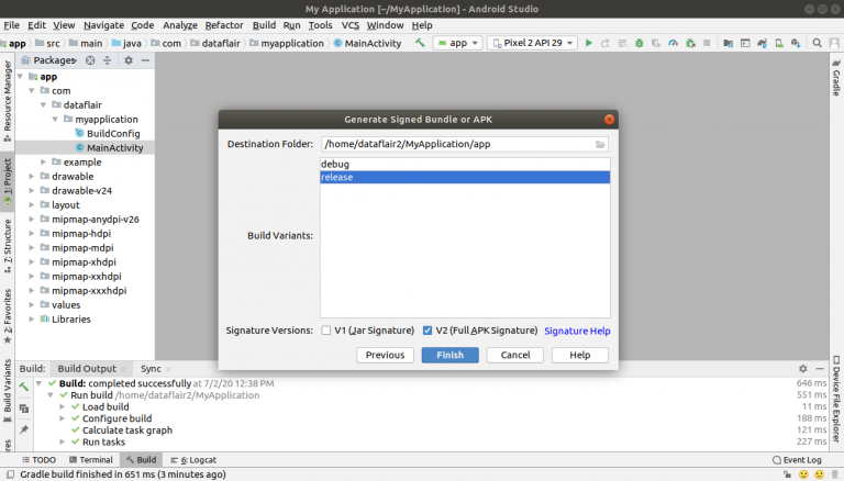 Publish Android App Prepare Release And Generate Your First App In Android Dataflair 2545