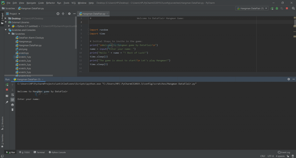 Hangman Game In Python Simple Game Project For Beginners Dataflair