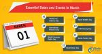 Important Dates and Events in March - DataFlair