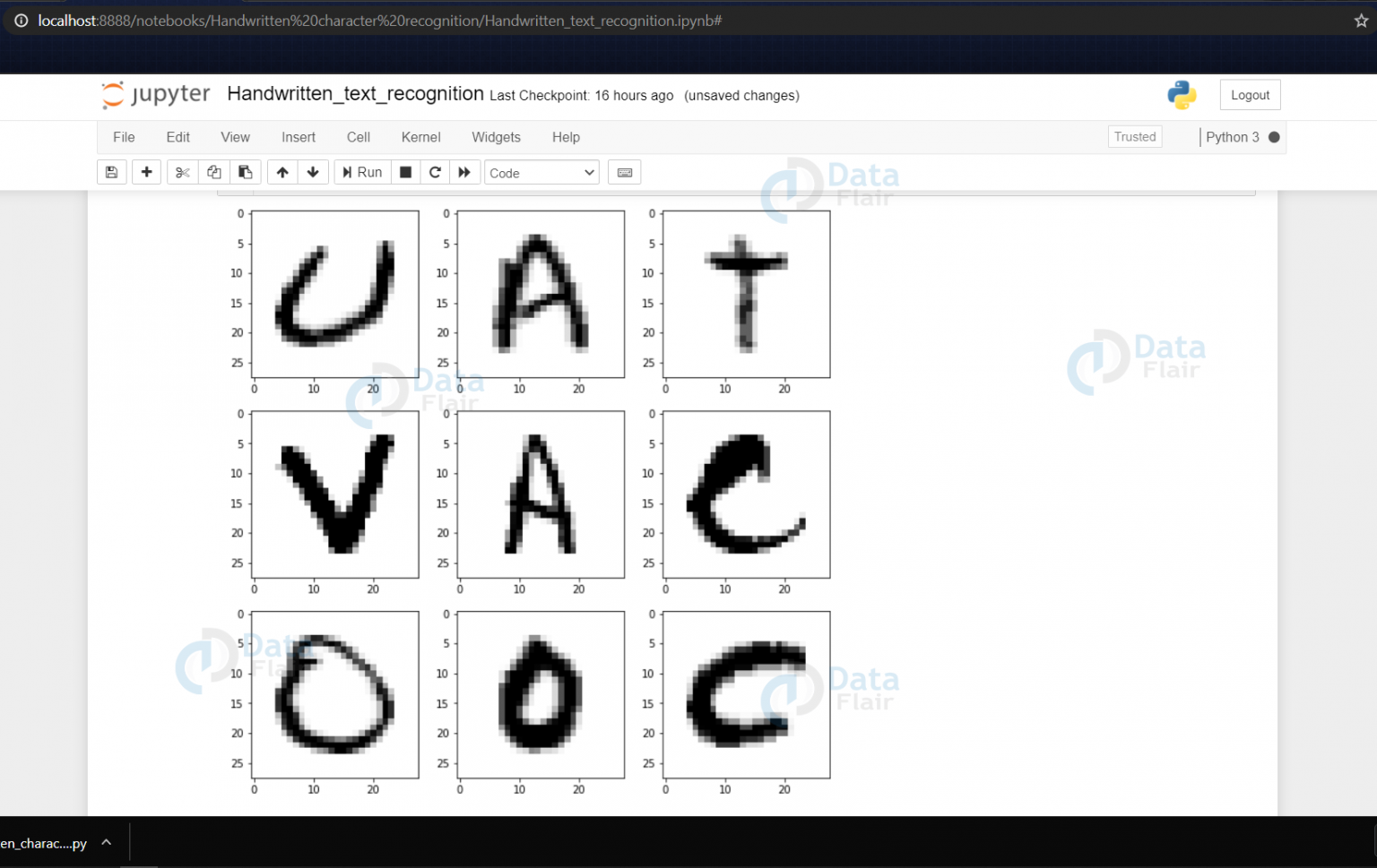 Handwritten Character Recognition With Neural Network Dataflair