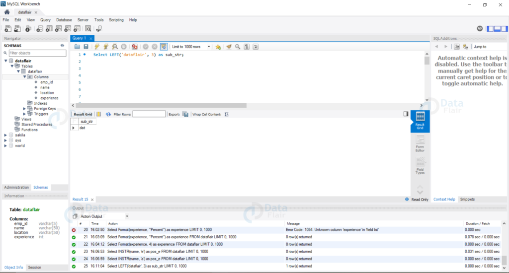 Sql String Functions With Syntax And Examples Dataflair
