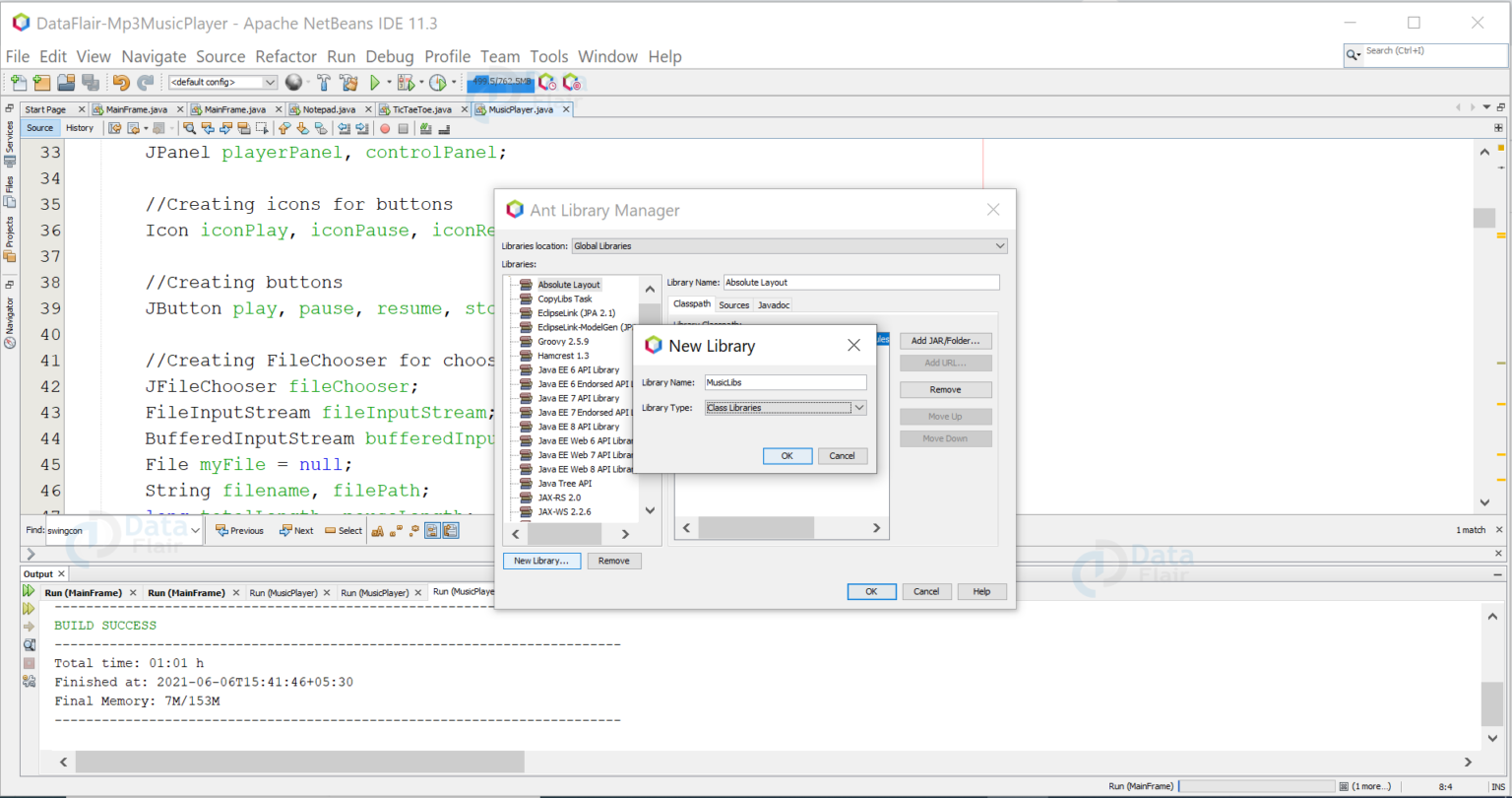 Create A Music Player Using Java Source Code Included Dataflair