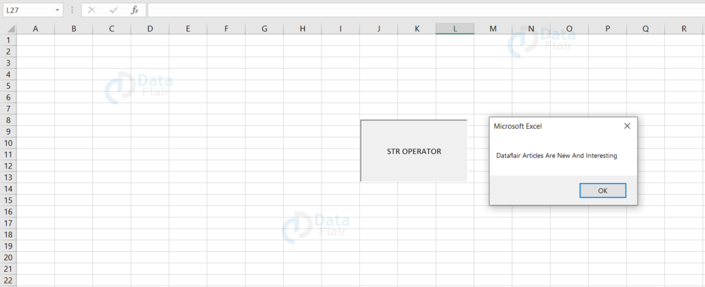 Vba String Functions Operators For Manipulating Strings Dataflair