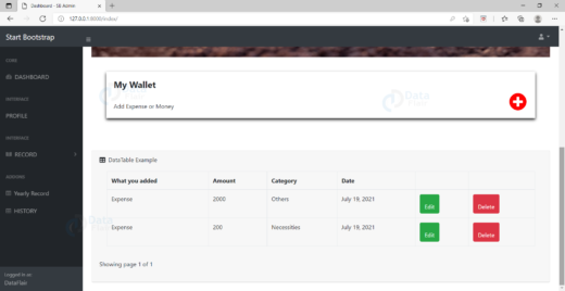 Python Expense Tracker Project With Source Code Dataflair