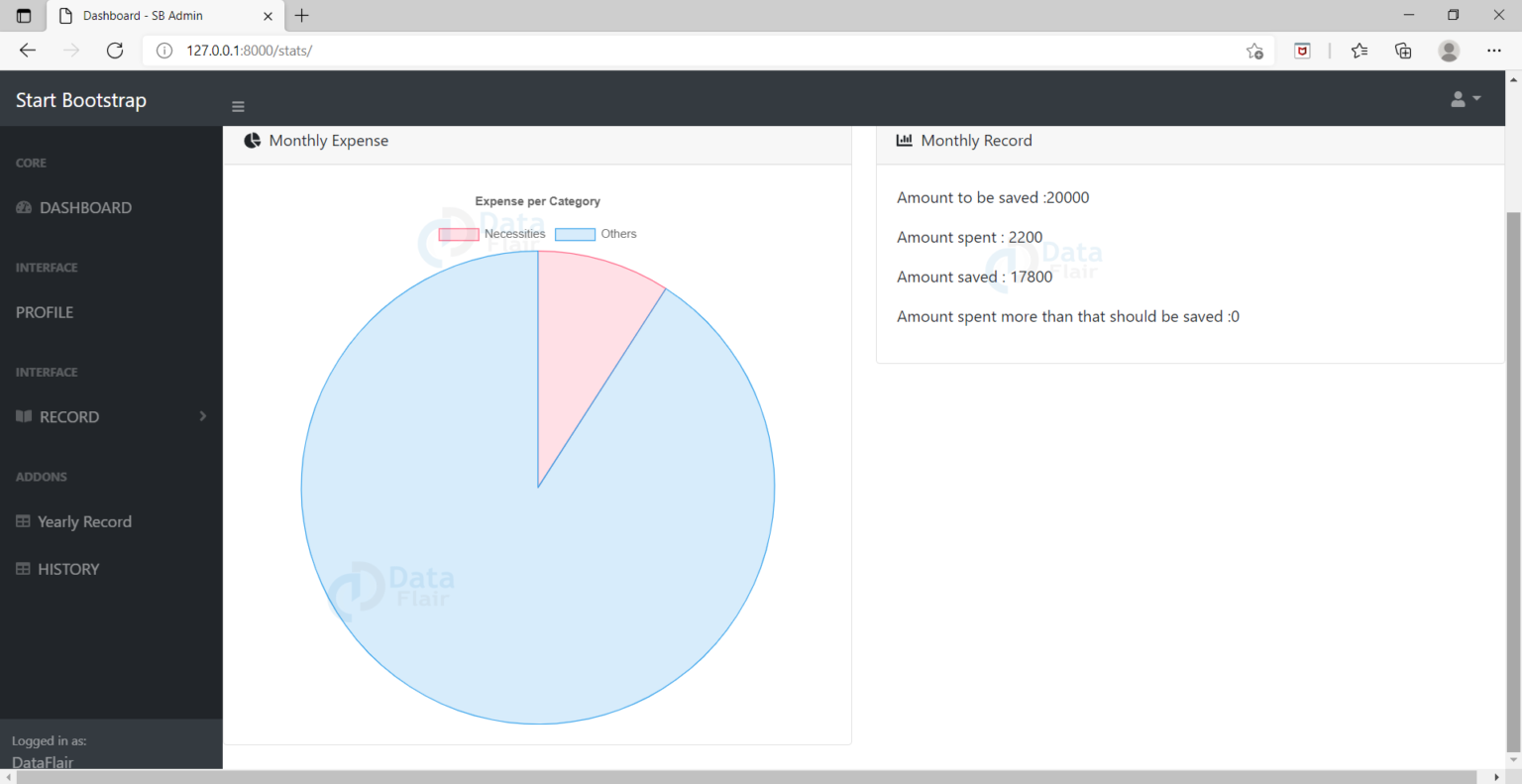 Python Expense Tracker Project With Source Code Dataflair